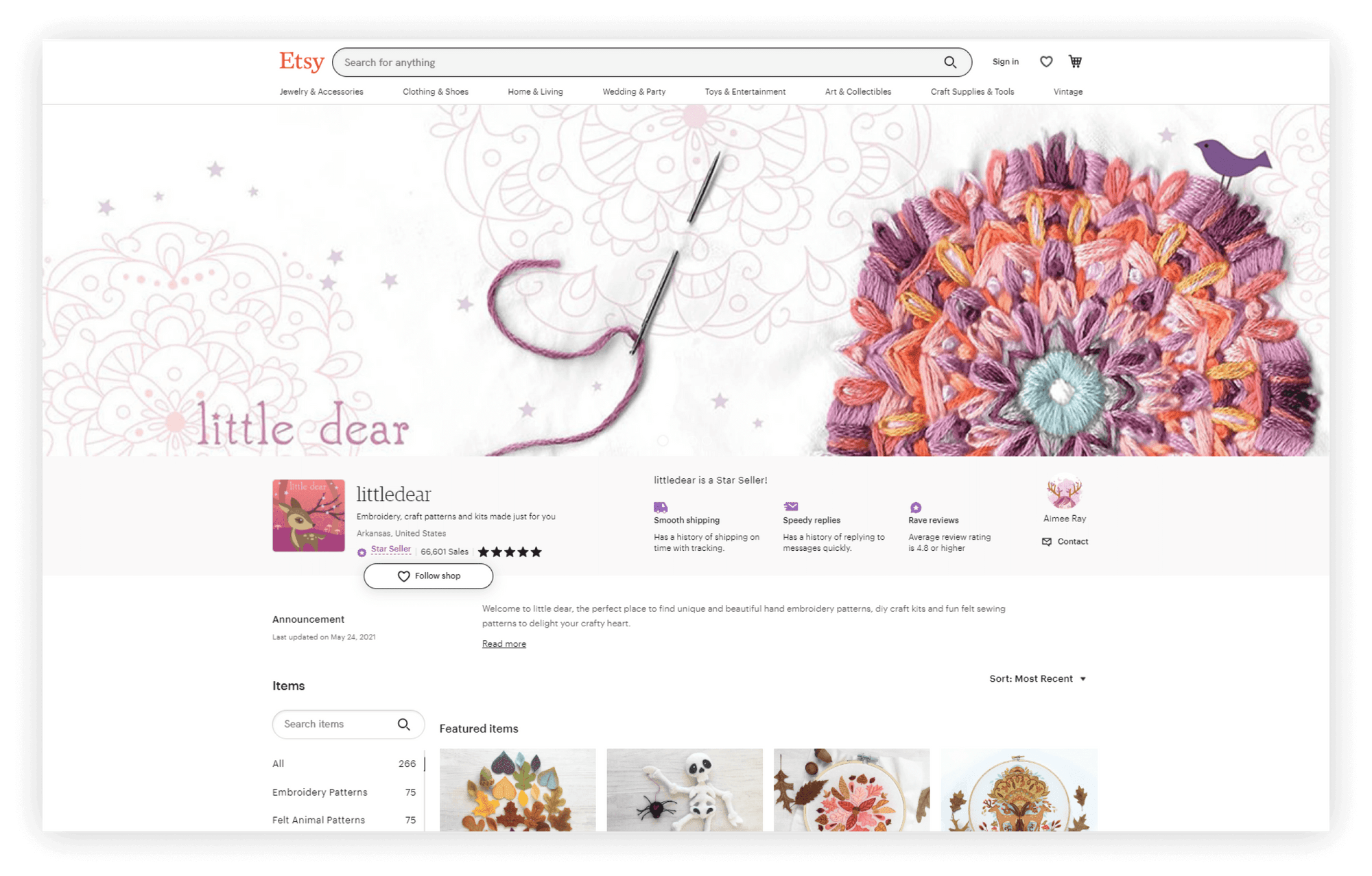 Etsy Seller Interview With Aimee Of Little Dear etsy-seller-interview-with-aimee-of-little-dear